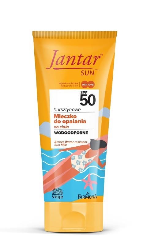 Средство солнцезащитное Farmona Jantar Sun, янтарное молочко для загара, SPF50, 200 мл