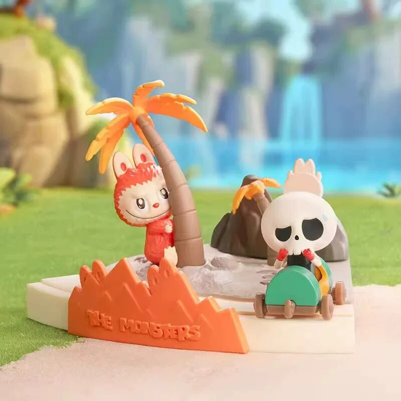 POPMART Labubu Blind Box Figurina - Сцена С Клубом В Игре Коллекционная Статуэтка для Любителей