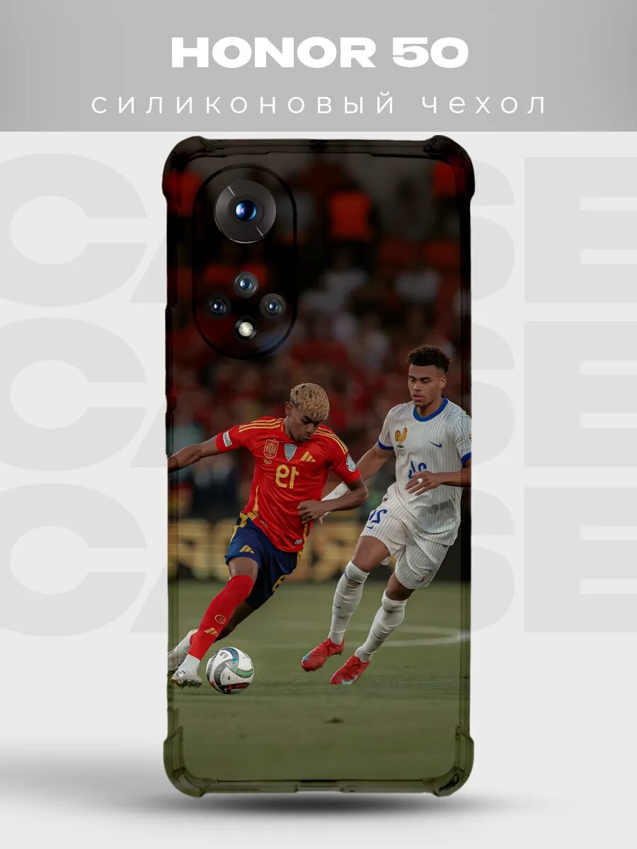 Чехол на Honor 50 футбол спорт мяч поле