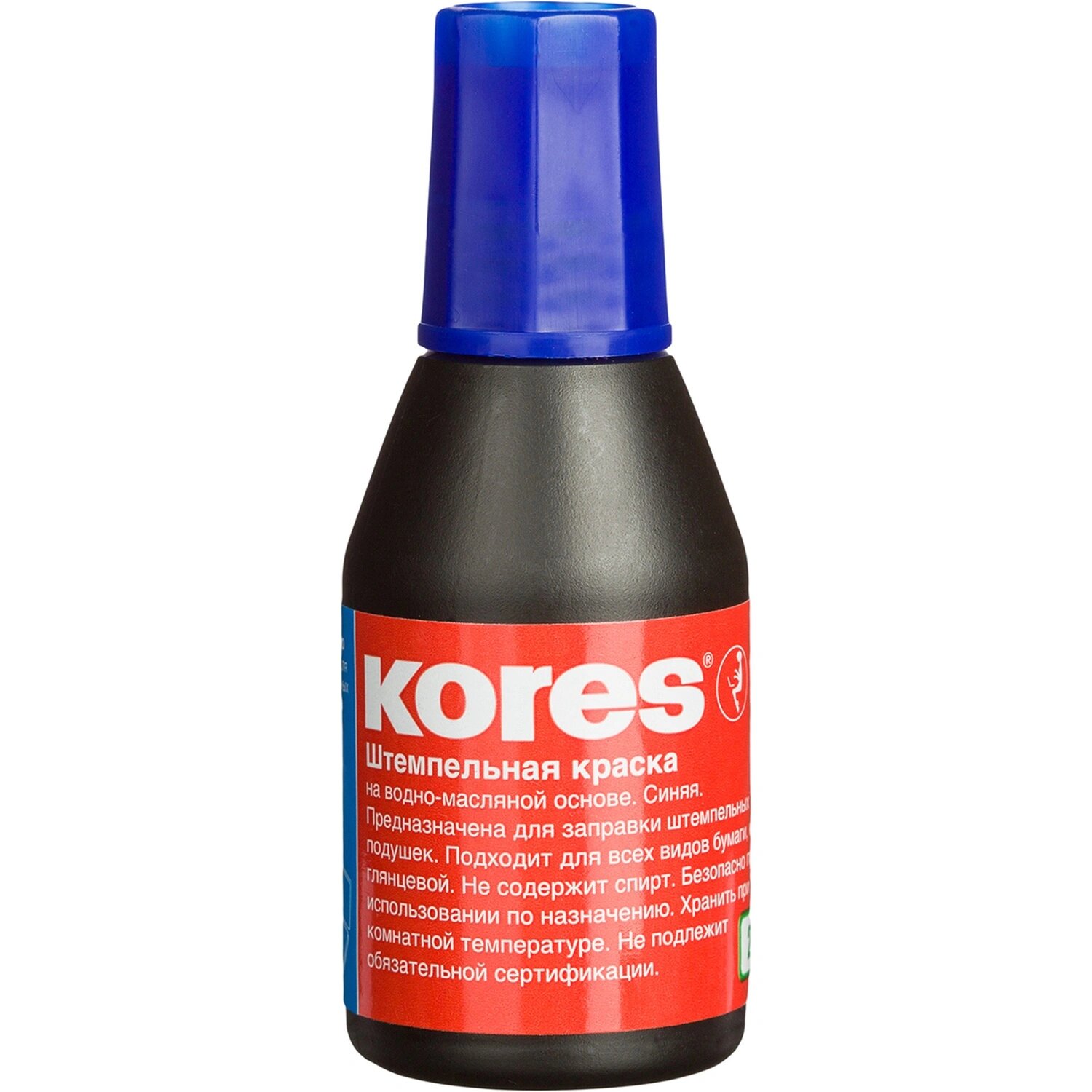 Kores Краска штемпельная Kores синяя на водно-масляной основе 28 мл (71308)