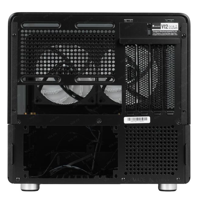 Minitower JONSBO V12 Black MicroATX без БП — фото 1