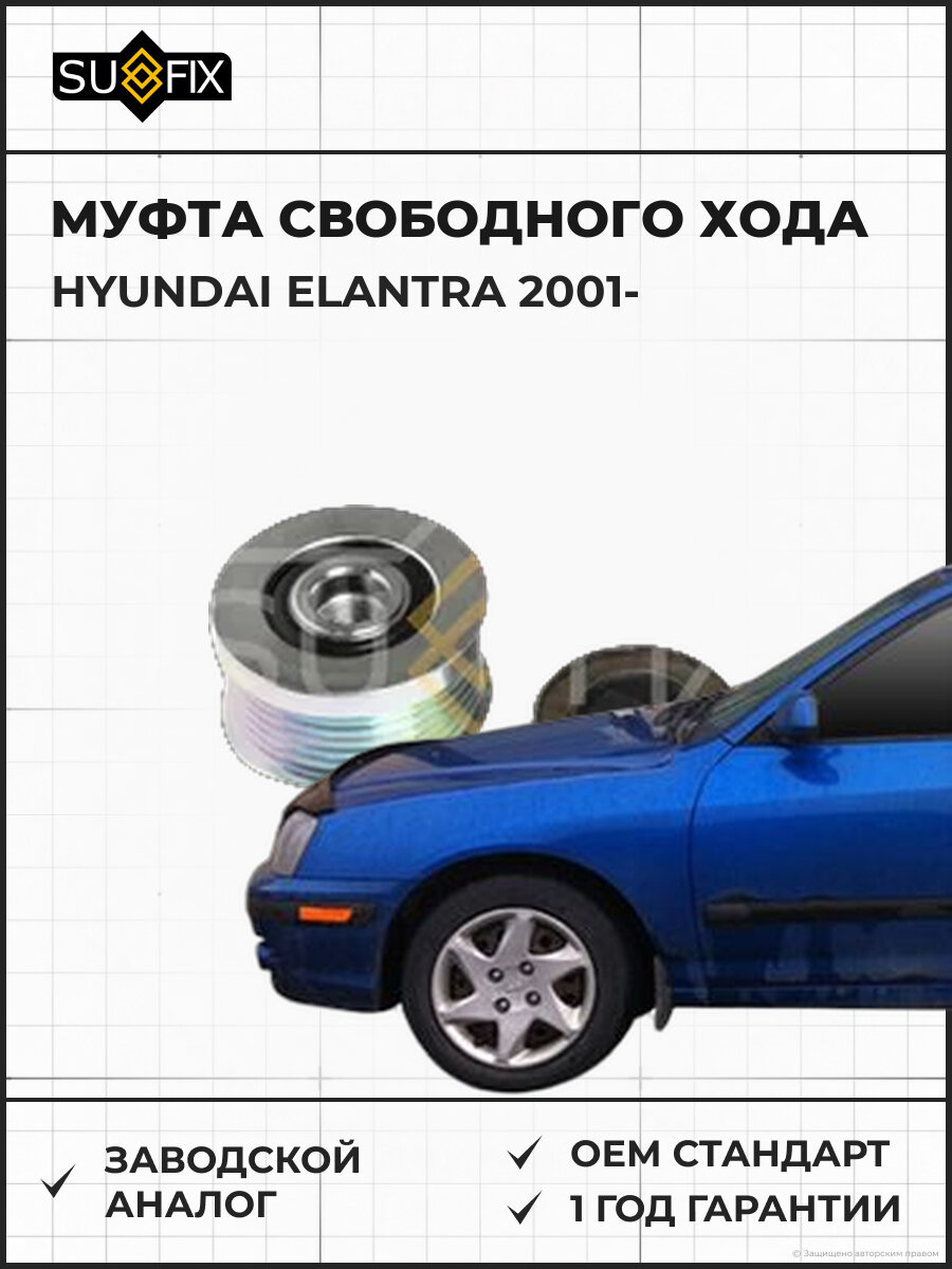 Муфта свободного хода SUFIX FP1043 Хендай Элантра HYUNDAI ELANTRA 2001