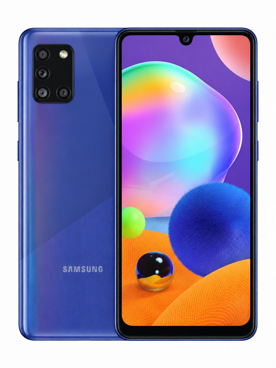 Смартфон Samsung Galaxy A31 4/64 ГБ, 4G LTE, NFC, Синий （A31-A315N）