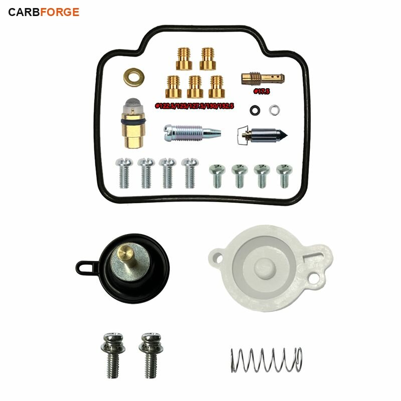 Ремкомплект карбюратора CarbForge для Kawasaki KL250 Super Sherpa G1-G8 H1-H8 KL250-G 1997-2010, 250 куб. см, Mikuni