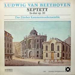 Винил LP BEETHOVEN, DAS ZURCHER KAMMERMUSIKENSEMBLE 'Septett Es-dur op. 20' (1966 German press, J 081, ex/ex)