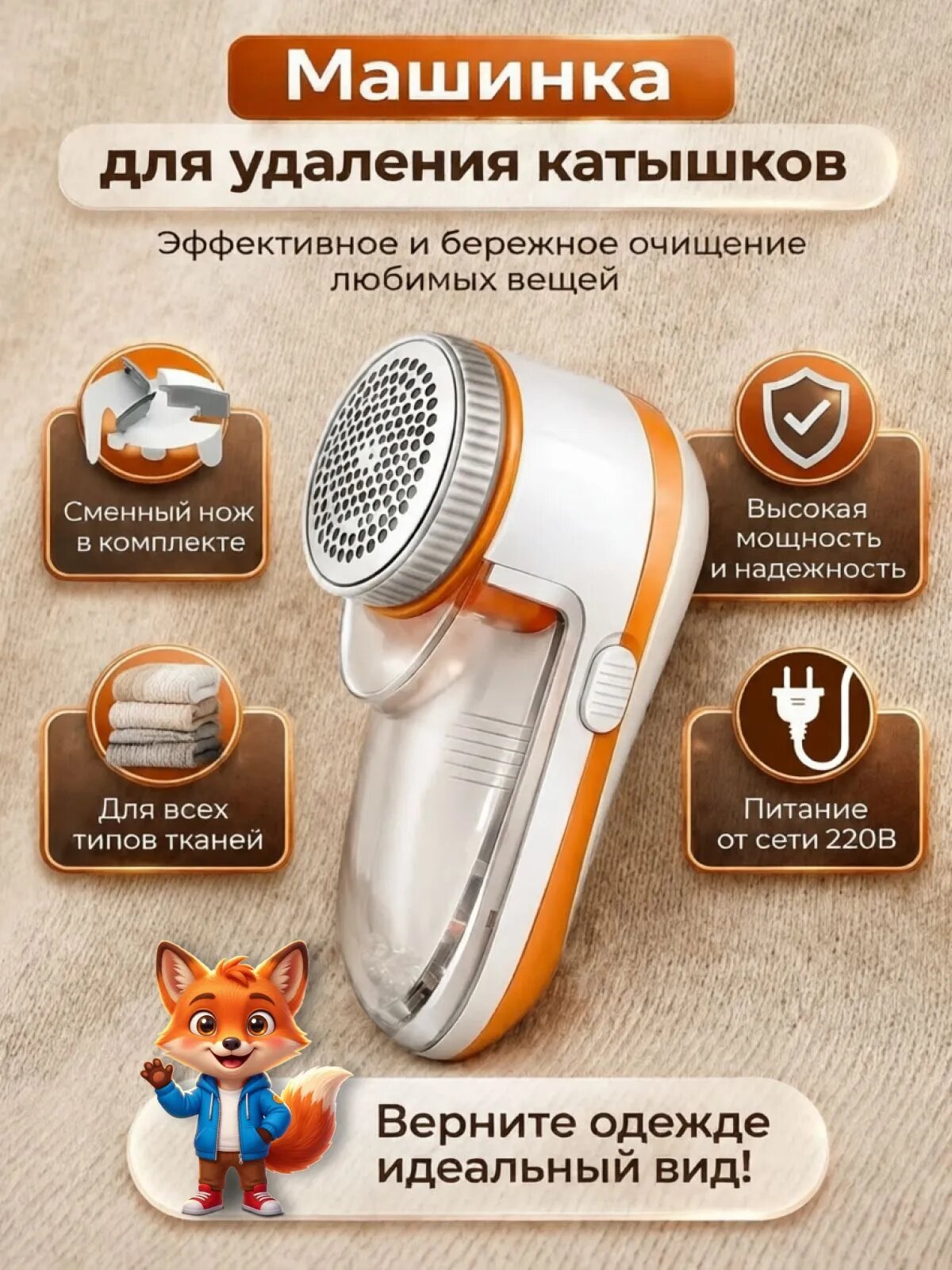 Машинка для удаления катышков, машинка от катышков от сети, компактная