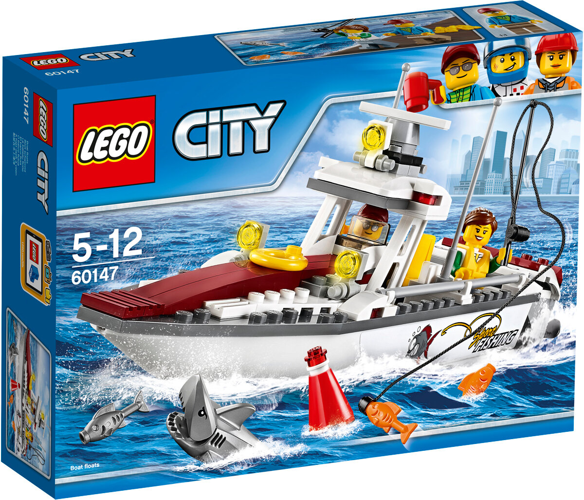 Конструктор LEGO City Рыбацкая лодка (LEGO 60147)