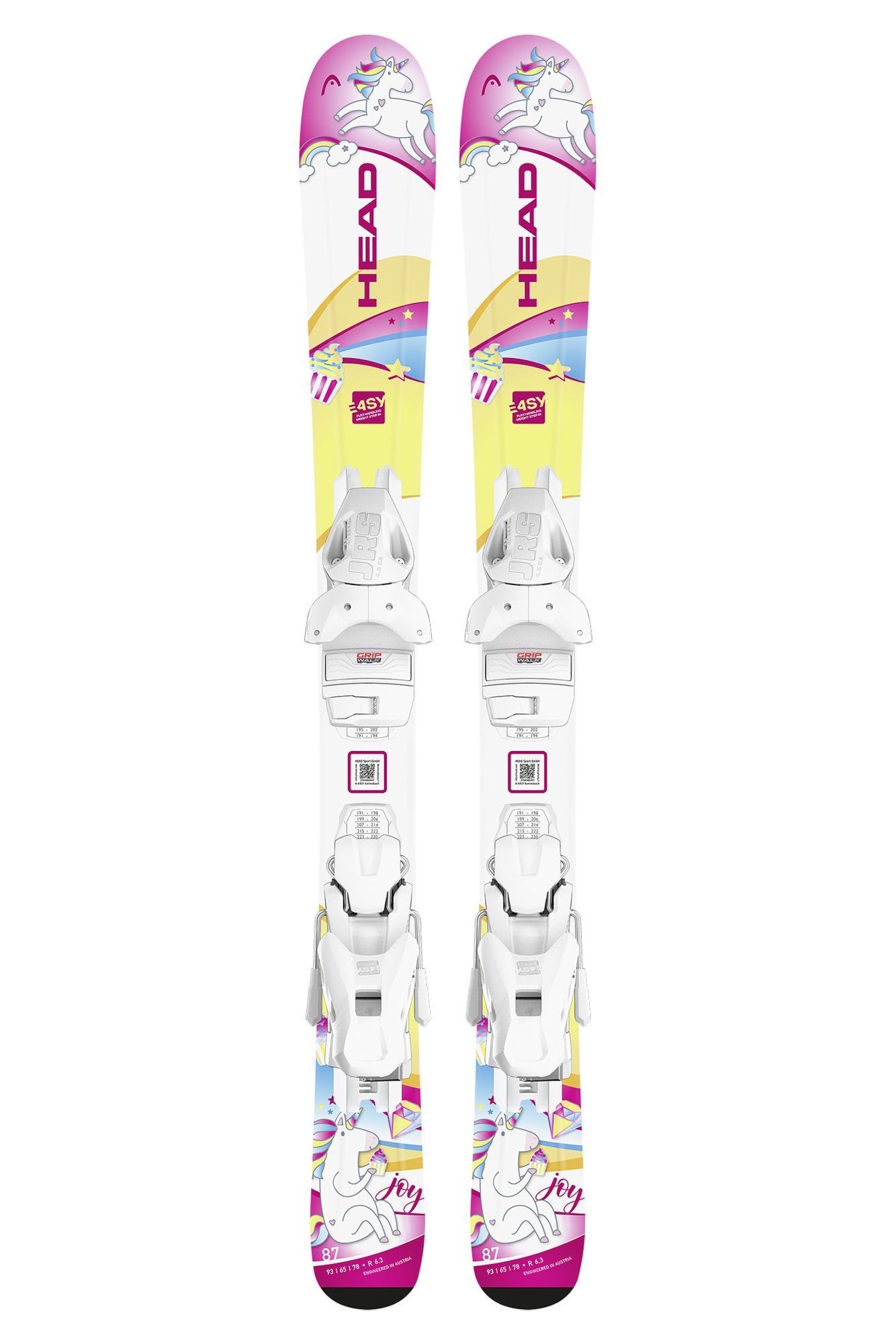 Горные лыжи с креплениями HEAD Unicorn+JRS 4.5 GW CA Brake 80 [I] White/Pink (см:97)