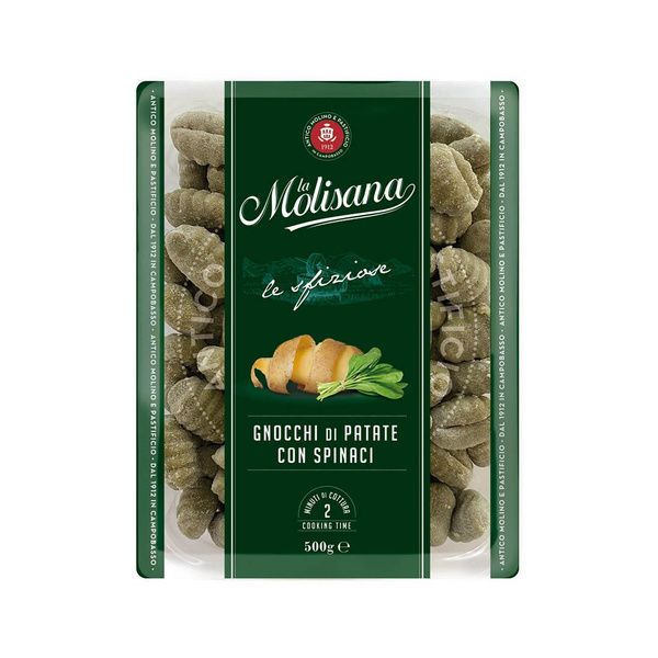 Клецки La MOLISANA 627 GNOCCHI DI PATATE WITH SPINACH Картофельные ньокки со шпинатом 500г