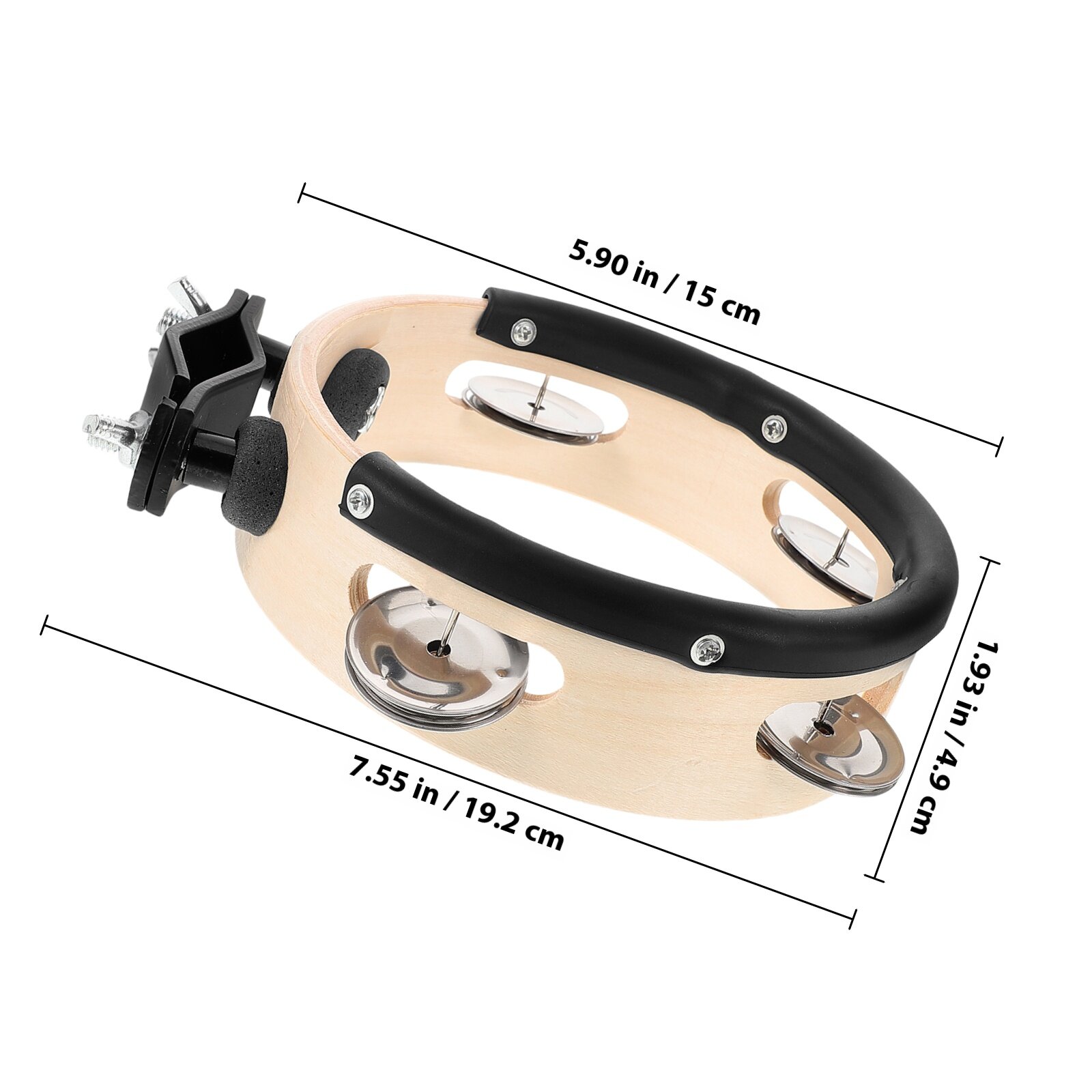 Tambourine Для Набора Ударных Инструментов С Креплением 19 20X15 00X4 90CM