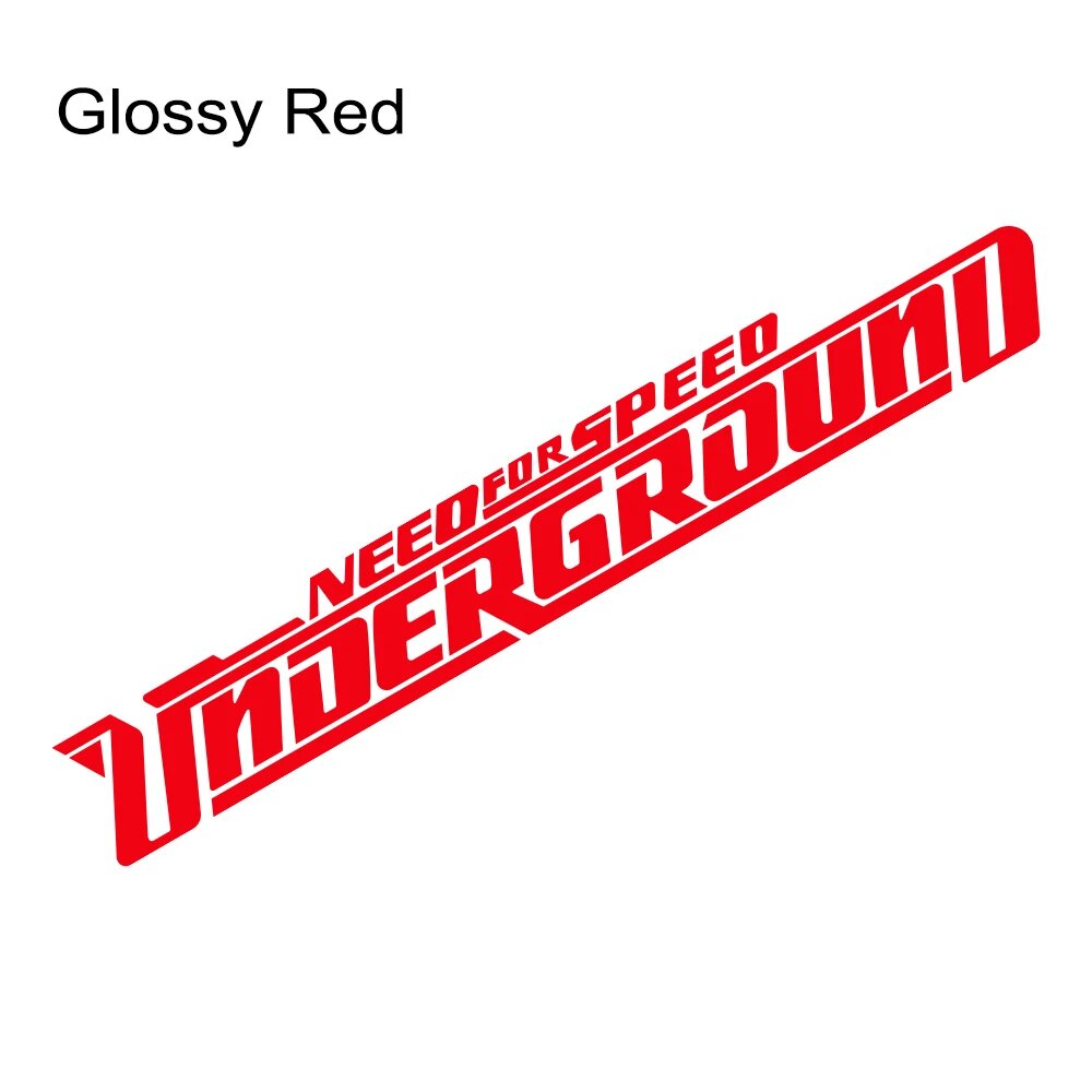 Виниловая Водонепроницаемая Наклейка NFS Need For Speed Most Wanted Красный, Glossy Red, 90x12cm