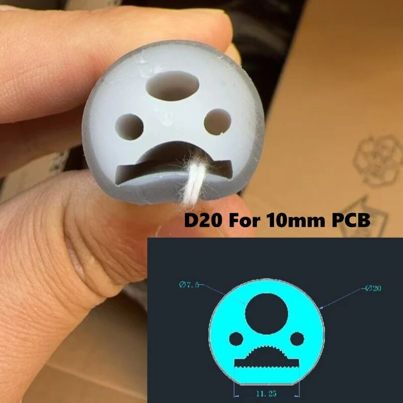 Крепление D20 для 10мм PCB, 3м