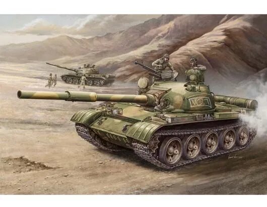 Trumpeter 00377 Сборная модель Российский танк Т-62 образца 1972 года 1/35