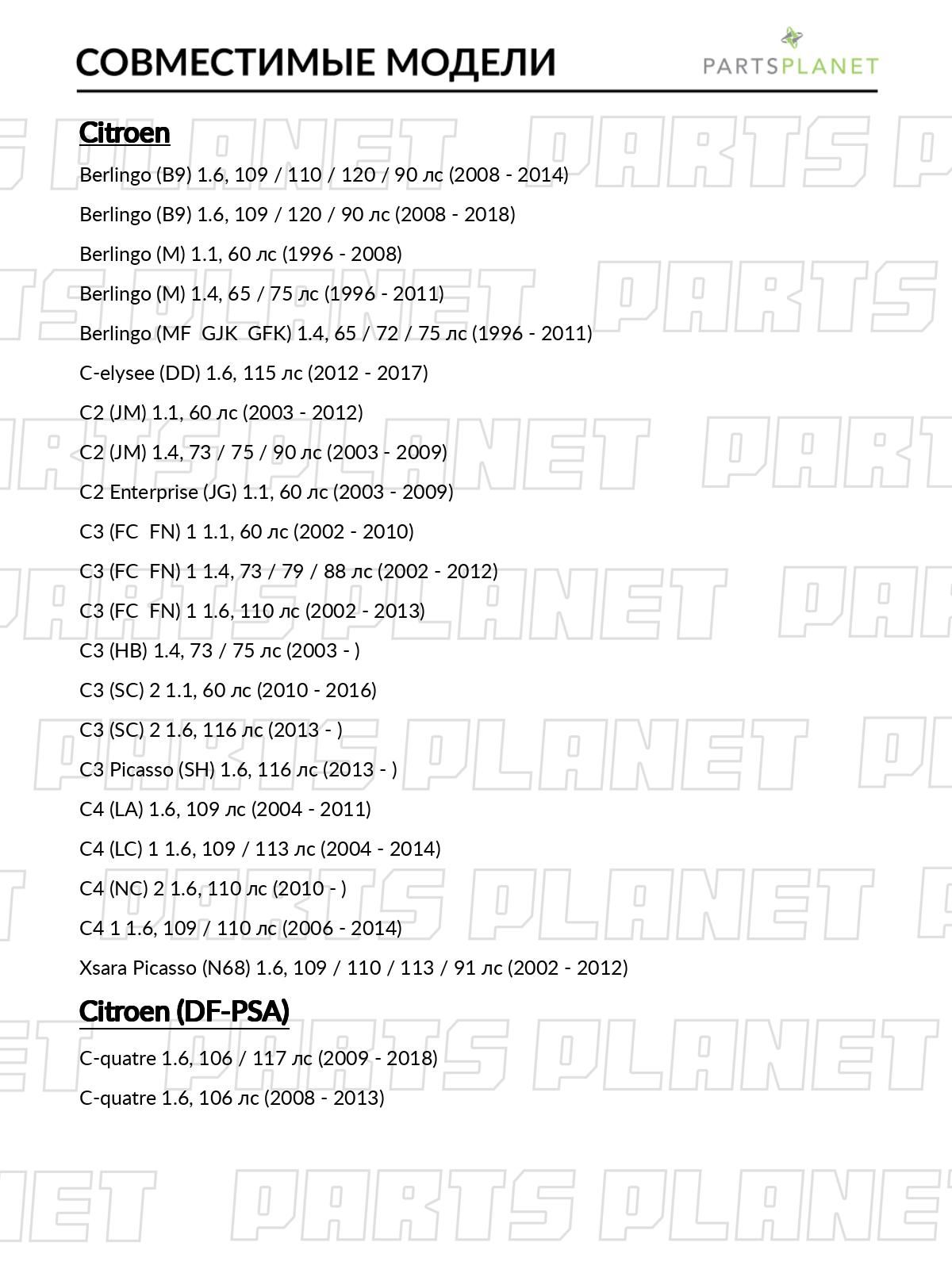 Фильтр воздушный, для Ситроен C4 2004-2011, 1 2004-2014, 2 2010-, Ниссан Жук 2010-2019, Ноут 2006-2012 OEM 1444FE 1444FF 1444PR арт JDA0067