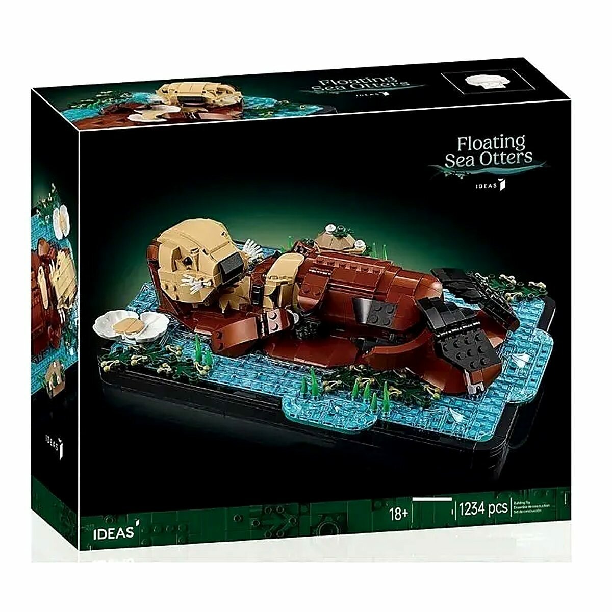Конструктор Ideas 21366 Плавающая выдра, mirastore, 38x20x6 см, лодки