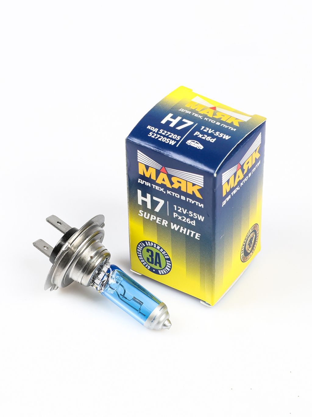 Лампа галогенная Маяк 52720 SW H7 24V 55W, 1