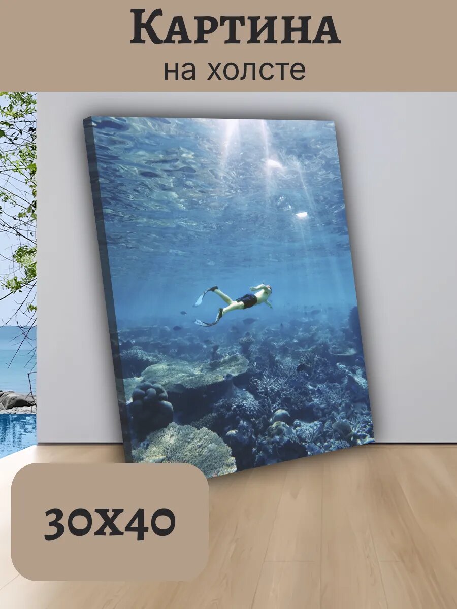 Картина Постер Мальдивы Maldives 30x40