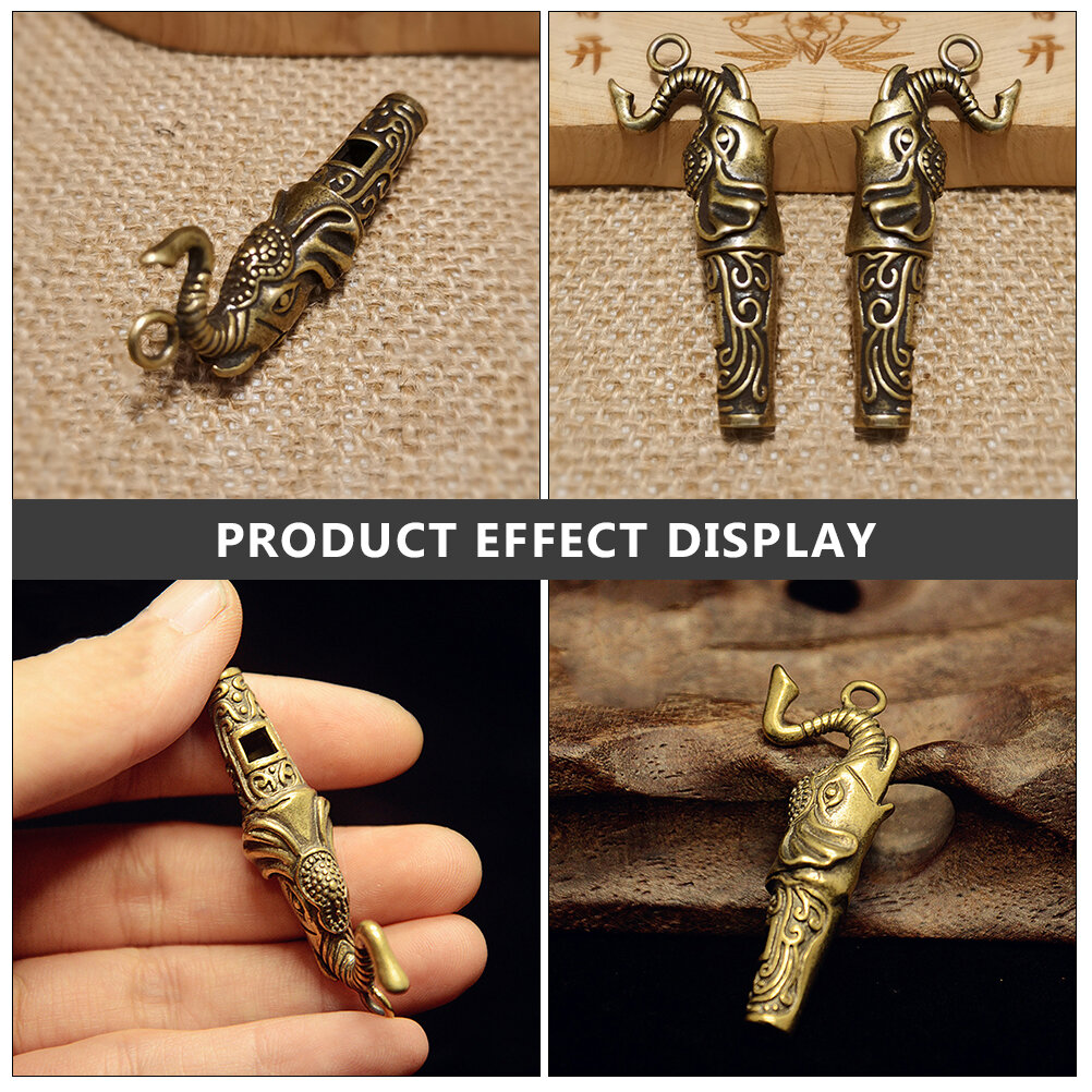2 Штуки Безопасный Металлический Свисток В Forme Слона 5X2X1Cm