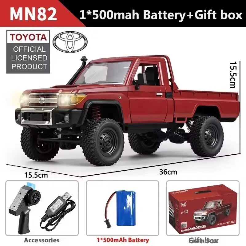 MN82 MN82S LC79 1/12 полноразмерная радиоуправляемая пикап-шорт-трак 4WD 2.4G радиоуправляемая подъемная внедорожная машина-игрушка для детей подарок на Рождество