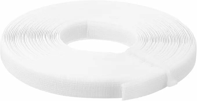 Полиэстеровая тесьма для корсетов 50 ярдов Белый, white, 6mm