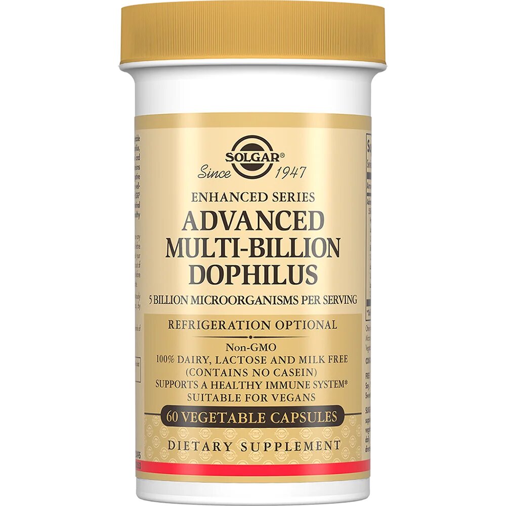 БАД Solgar Капсулы "Мультидофилус плюс", 60 шт. Advanced Multi-Billion Dophilus