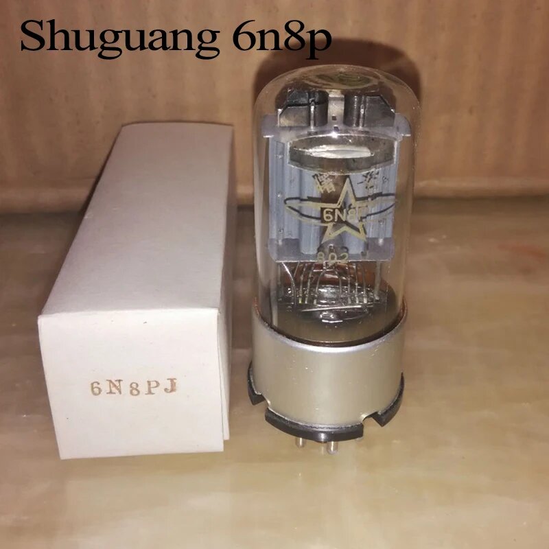 Shuguang 6n8p 6n8p-j электронная трубка 6n8p 5692 ECC32 6H8C 6SN7 вакуумная трубка звук цвет мягкий для аудио усилителя