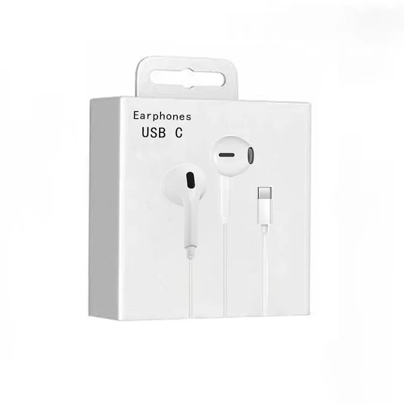 Проводные наушники Type-C для iPhone 17 Pro Max USB C2 with box