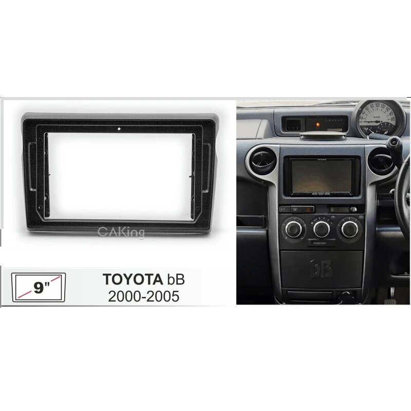 9-дюймовая Автомобильная панель Fascia Для Toyota Scion xB 2004-2006, комплект для приборной панели, устанавливаемая Facia консоль, адаптер, 9-дюймовая пластина, облицовочная крышка