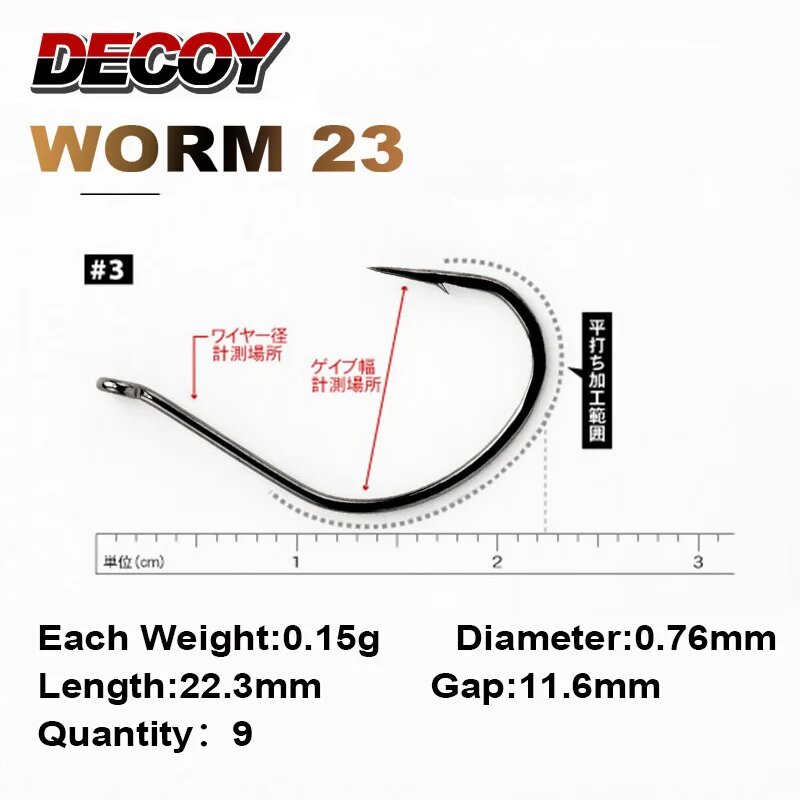 DECOY WORM 23 9 шт. 3