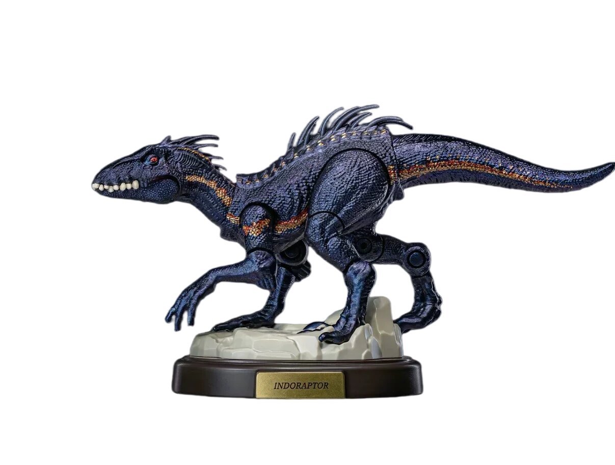 Конструктор BLOKEES Jurassic World Спинозавр Синий, big hide Indoraptor