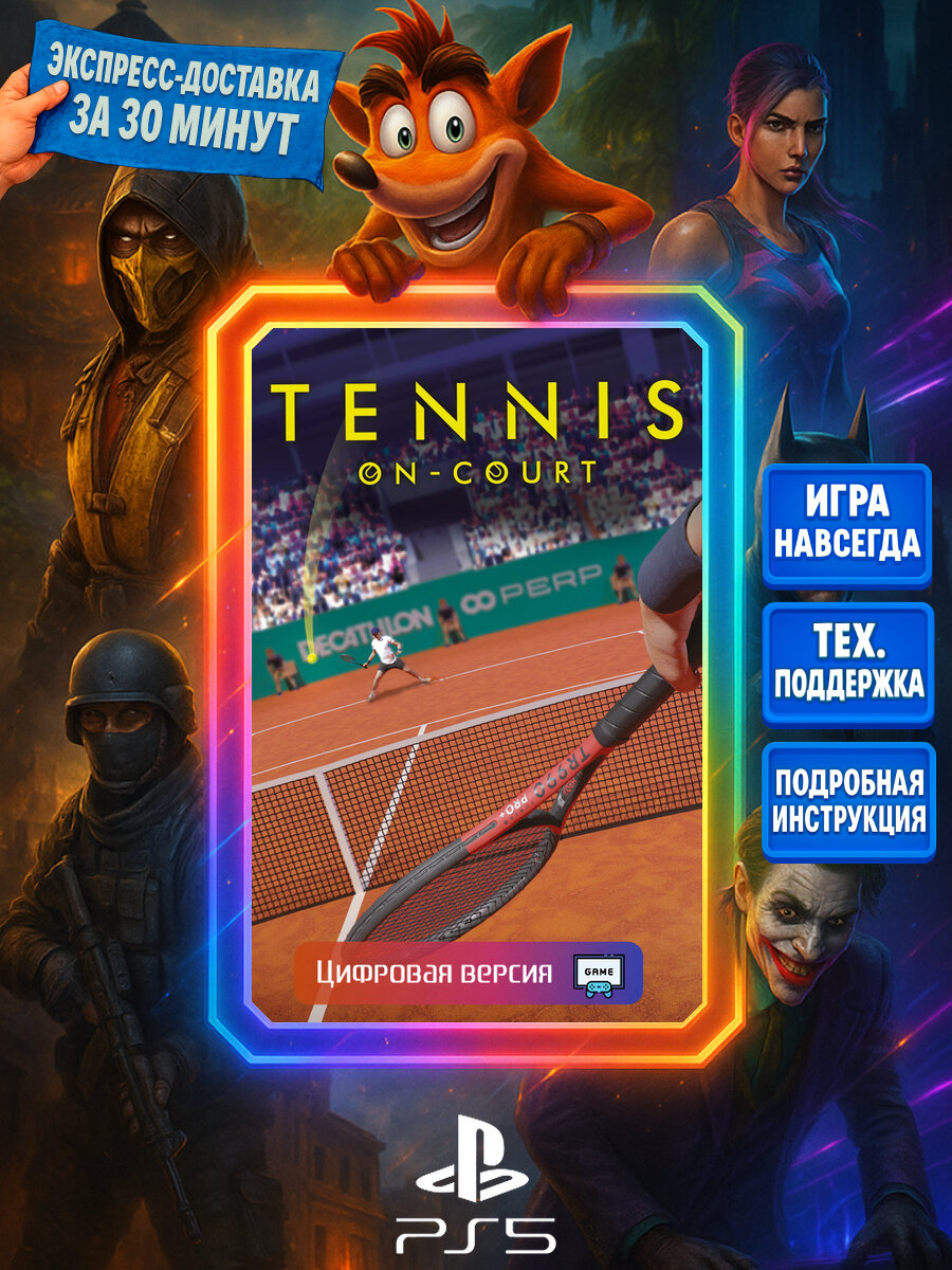 Tennis On-Court PS5 | Моментальная доставка | Английский язык | Спорт