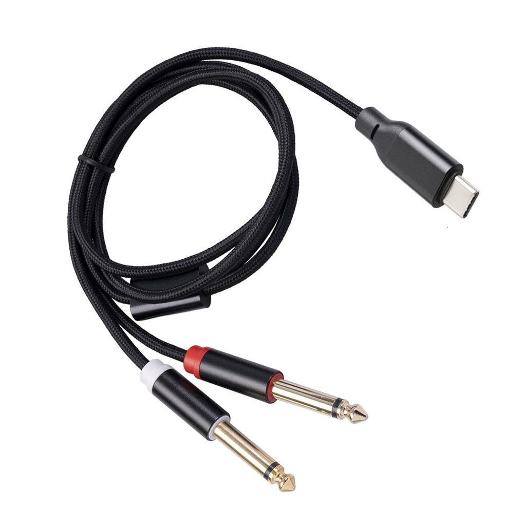 USB-C на 6,35 мм TRS кабель с цифровым чипом, 2 метра