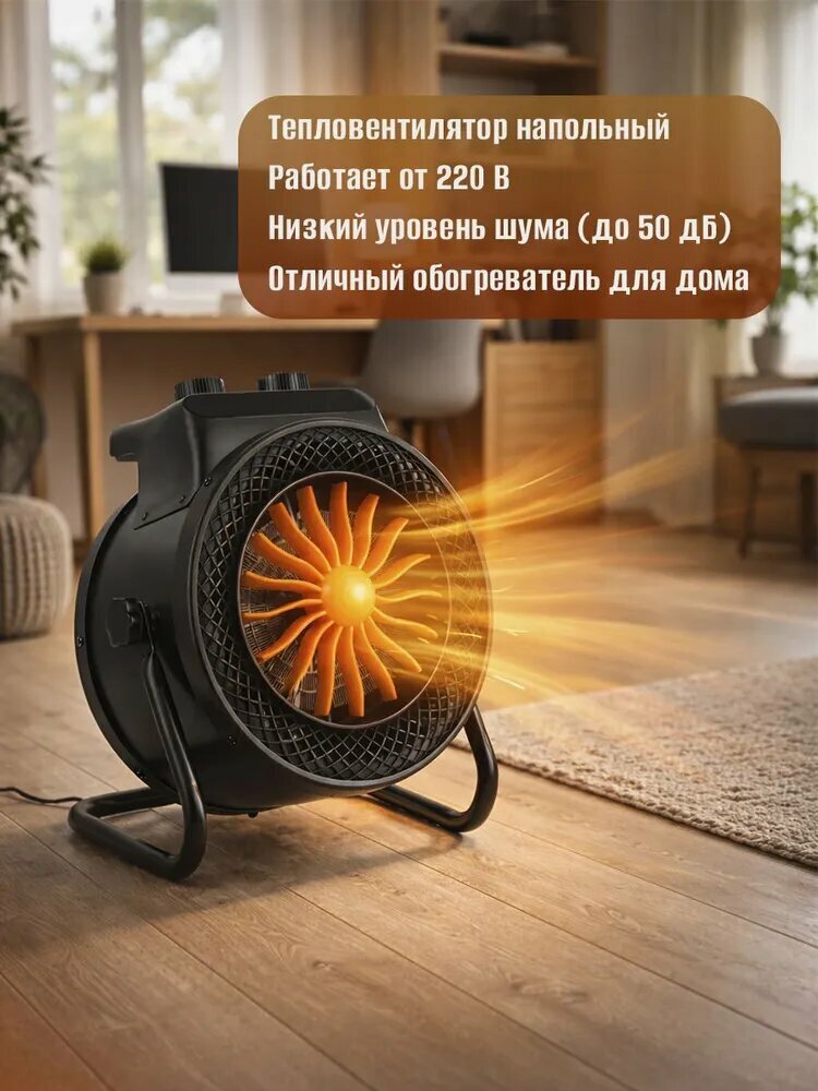 Тепловентилятор напольный TP-8848, для дома — фото 1