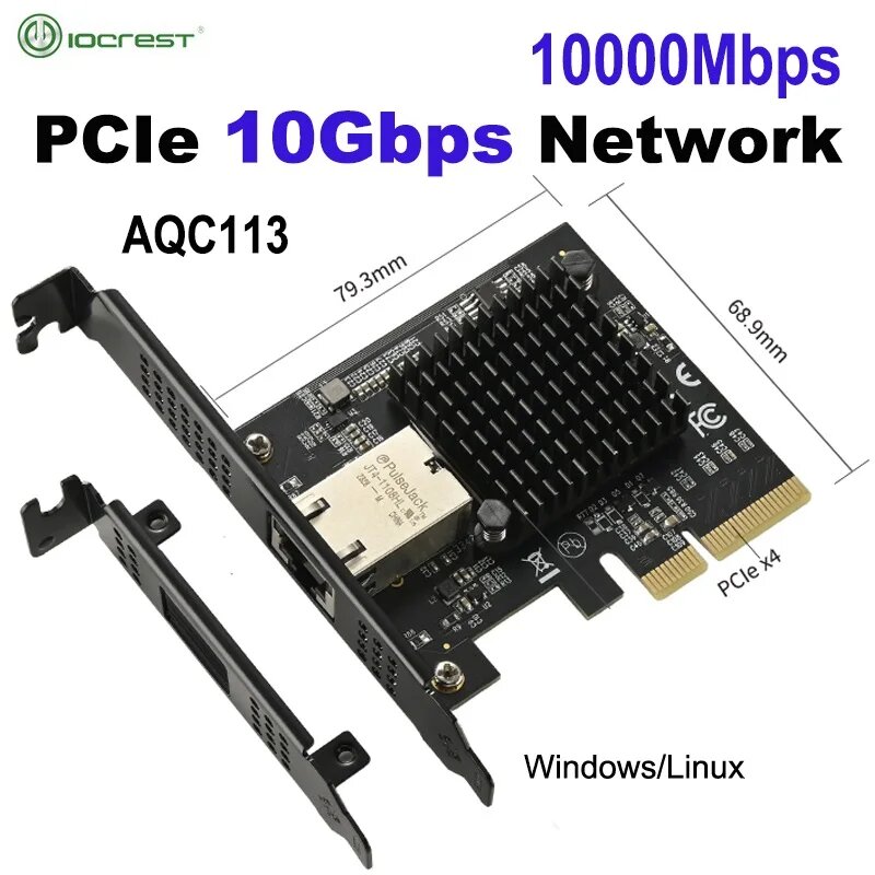 MMUI 10Гбит/с сетевая карта AQC113 для ПК MacOS Incompatible