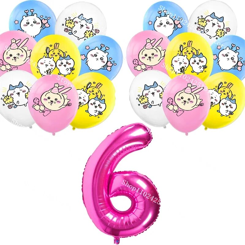 Chiikawa украшения для вечеринки MINISO 17pcs