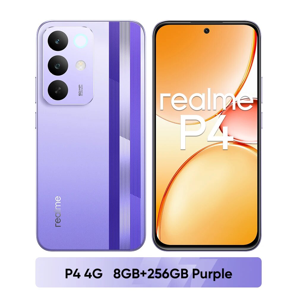 Смартфон Realme P4 4G, 8/256ГБ