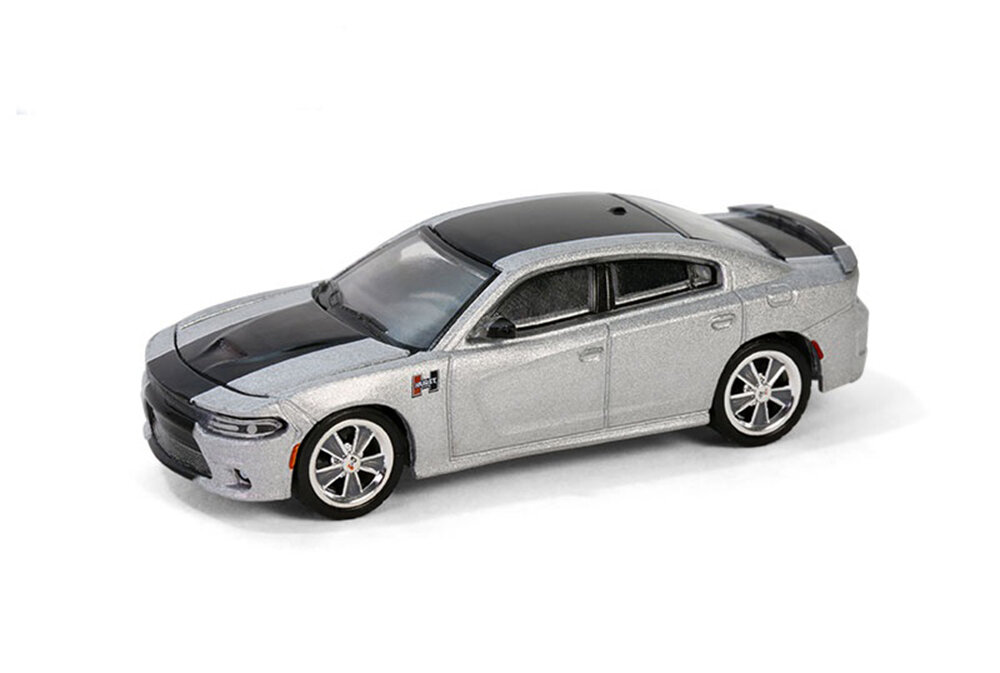 Модель коллекционная Dodge charger srt 392 "mr. norm heritage gss charger" 2018, silver/black (длина модели 6-10 см)