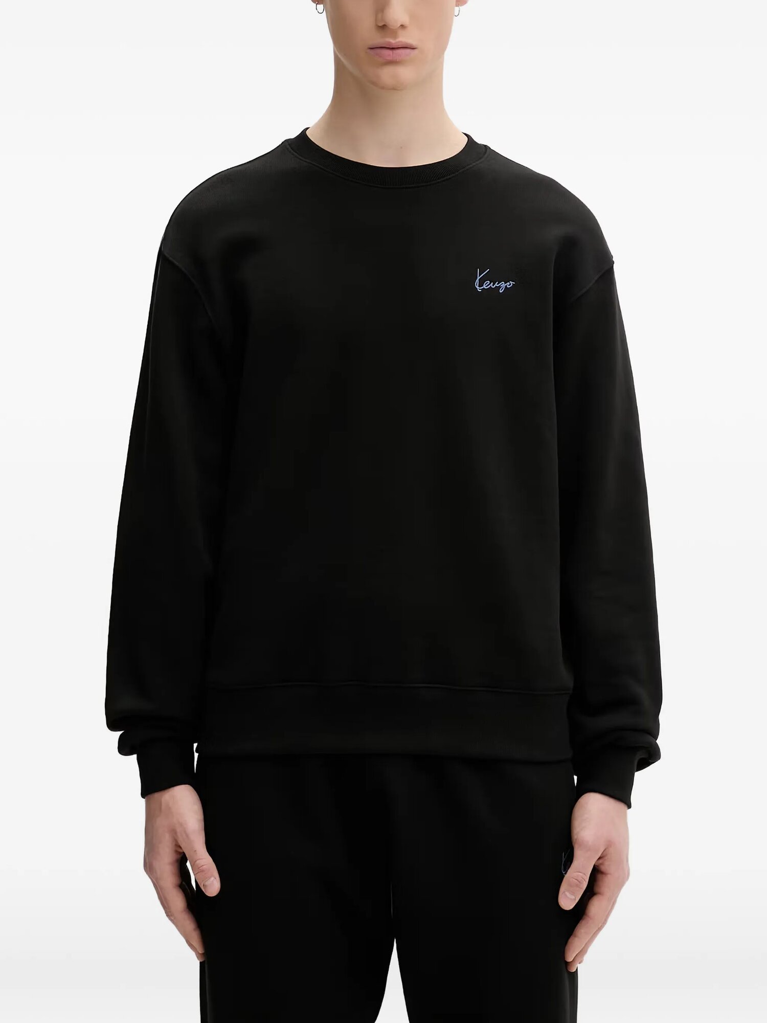 Толстовка KENZO Logo-embroidered sweatshirt, размер 52 — фото 1