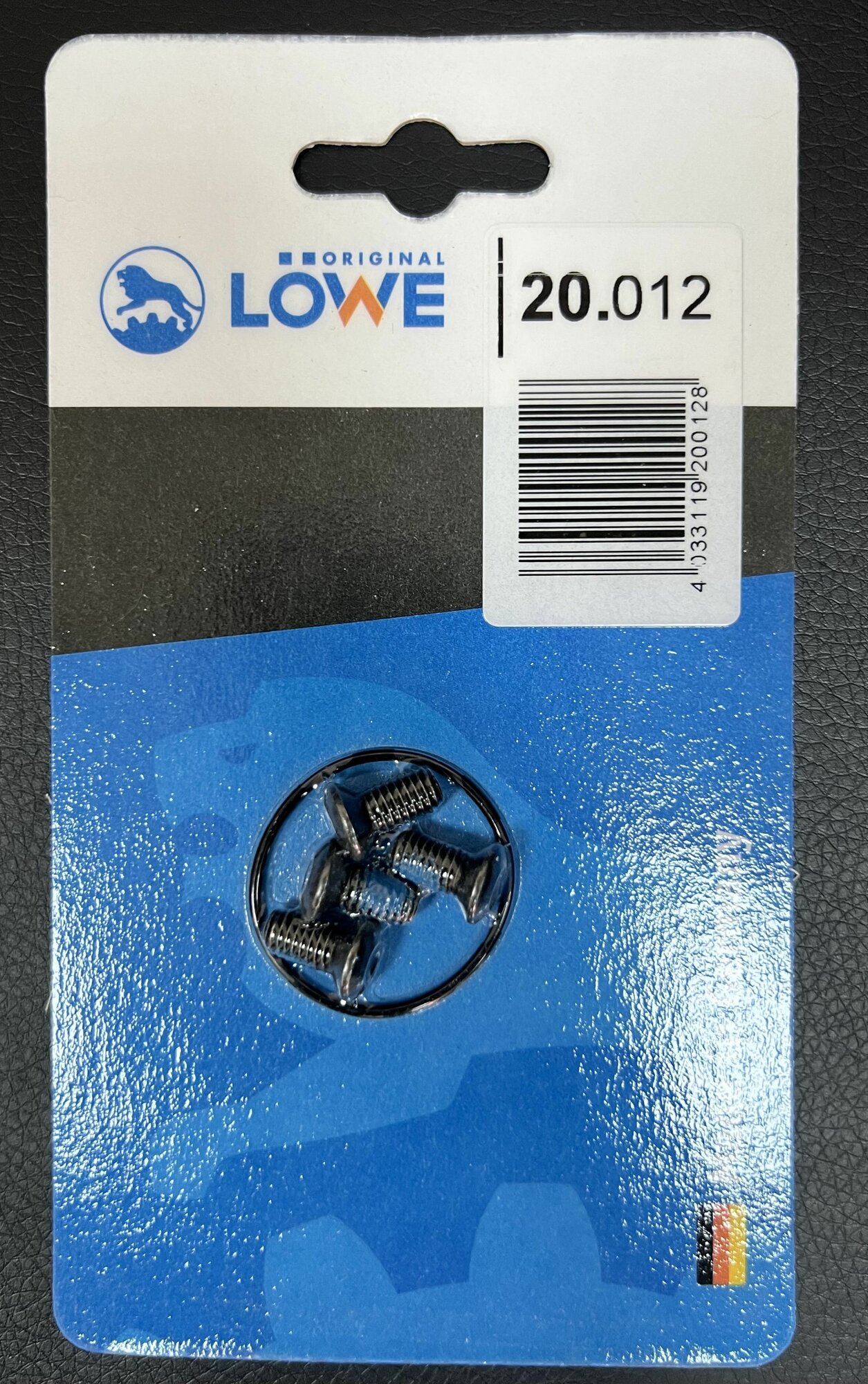 ART 20.012 Винты для крепления ручек сучкорезов LOWE серии 20, 21, 22 в индивидуальной упаковке.