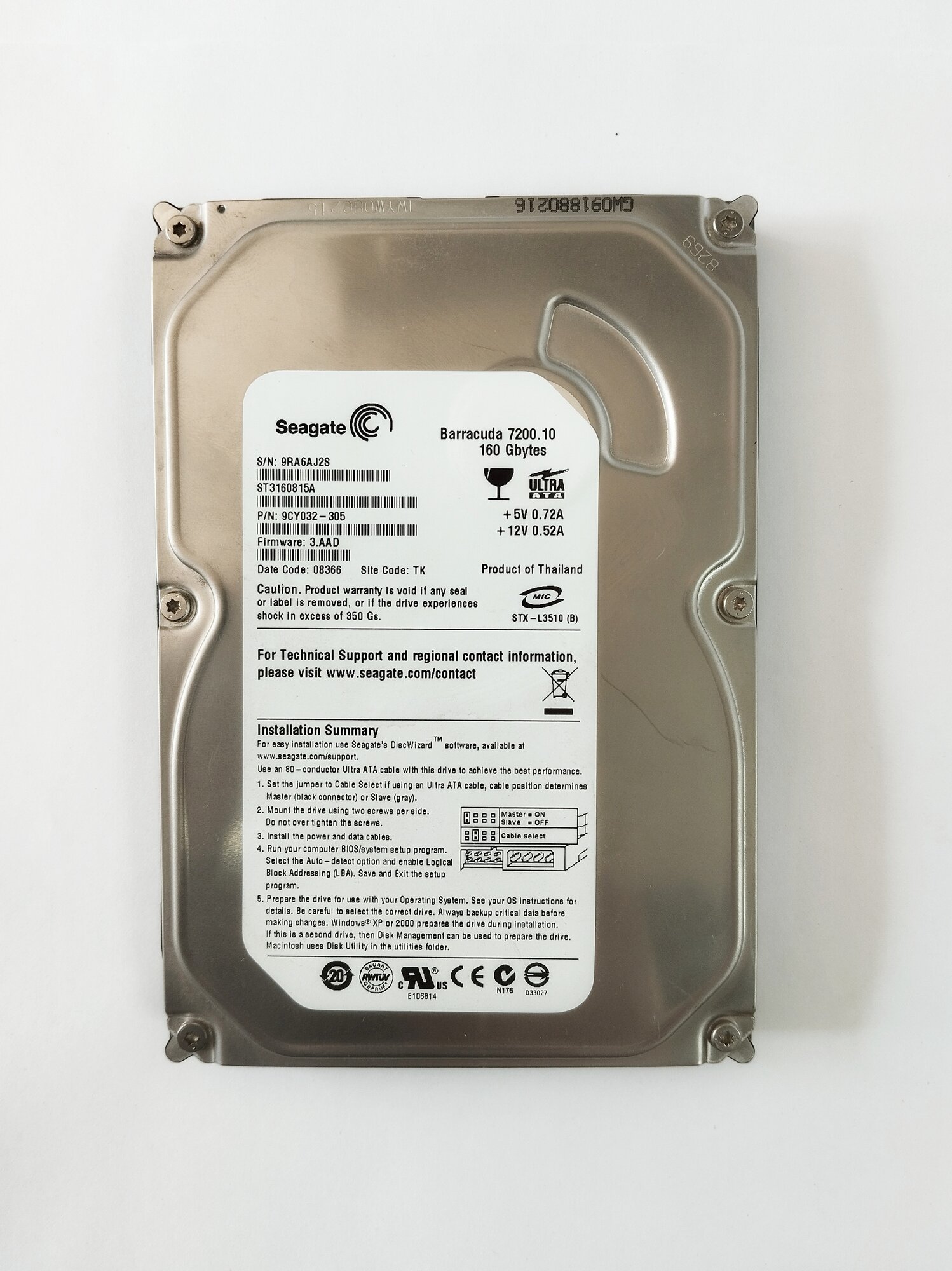 Жесткий диск Seagate 160Gb 3.5" IDE
