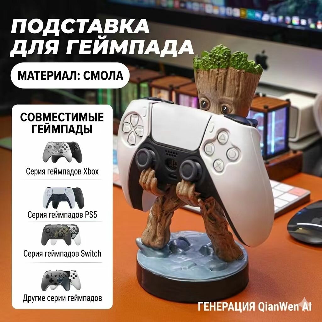 Кронштейн для игровой консоли, аниме-персонажи, материал - смола, для Xbox switch, высота 21 см