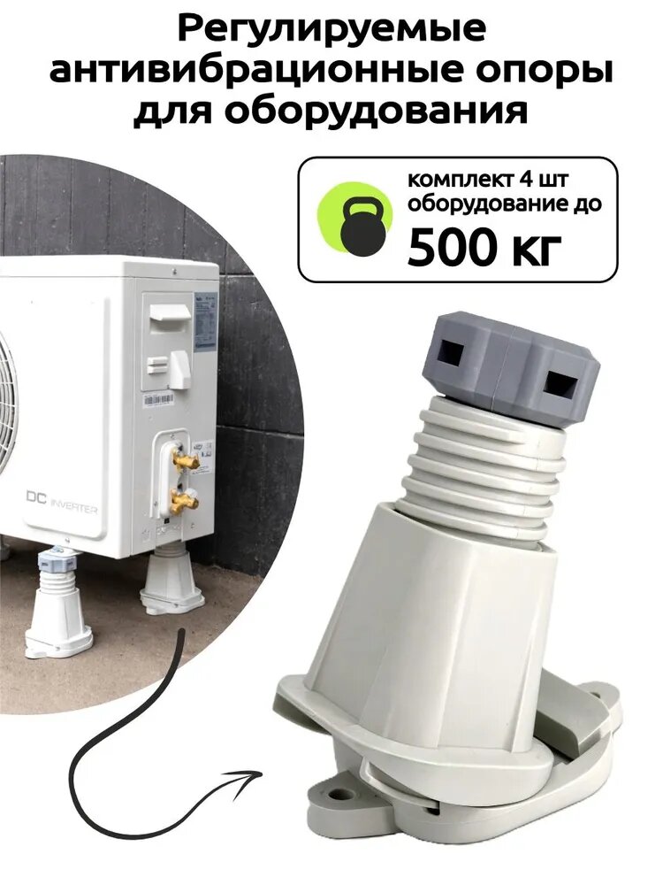 Регулируемые антивибрационные опоры RF LevelPro 140-185 (комплект 4шт) Подставки под кондиционер