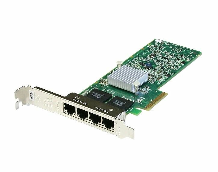 Nec EXP182A N8104-133 (формат i350-T4 и BCM95719A1904G ) четырёхпортовая гигабитная cетевая карта для компьютеров и серверов PCI-E x4, содержит 4 разъёма RJ45 1 Gbit