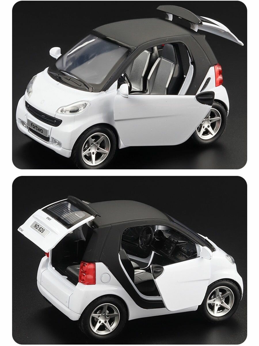 Модель легкосплавного автомобиля Mercedes Smart 1:32