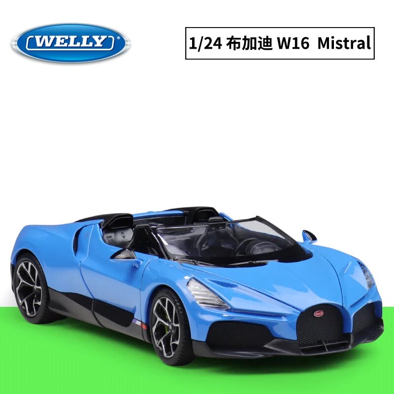 Коллекционная модель Bugatti W16 Mistral 1:24 W16 Mistral