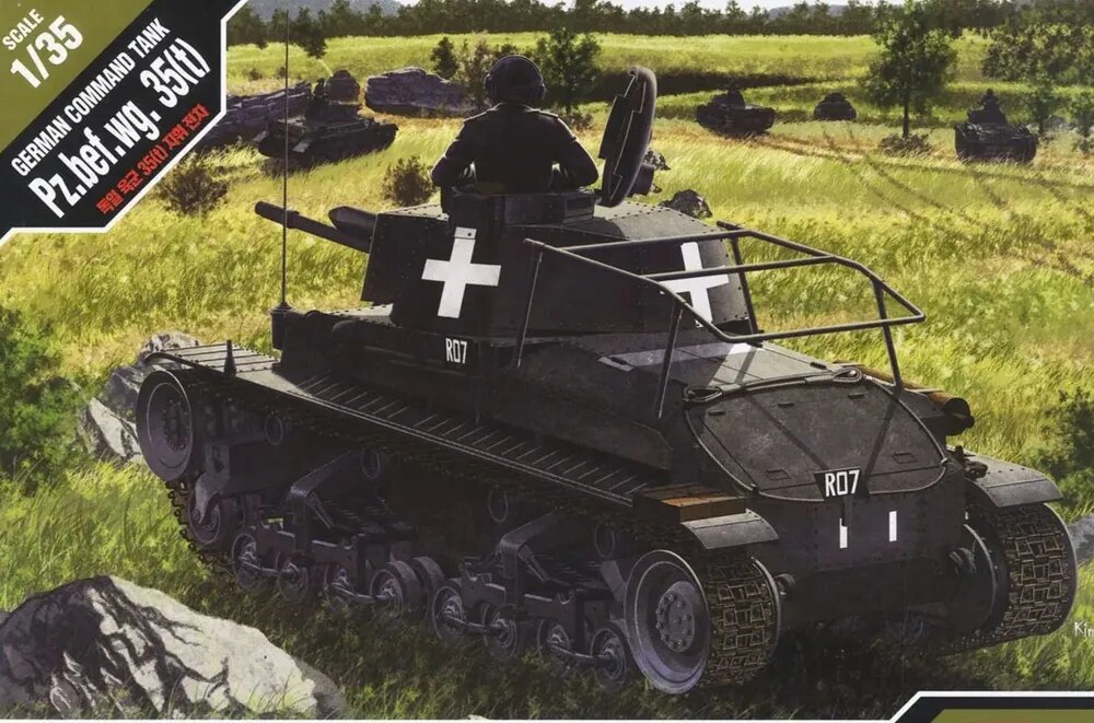 Academy 13313 1/35 PzKpfw 35(t) Command сборная модель танка