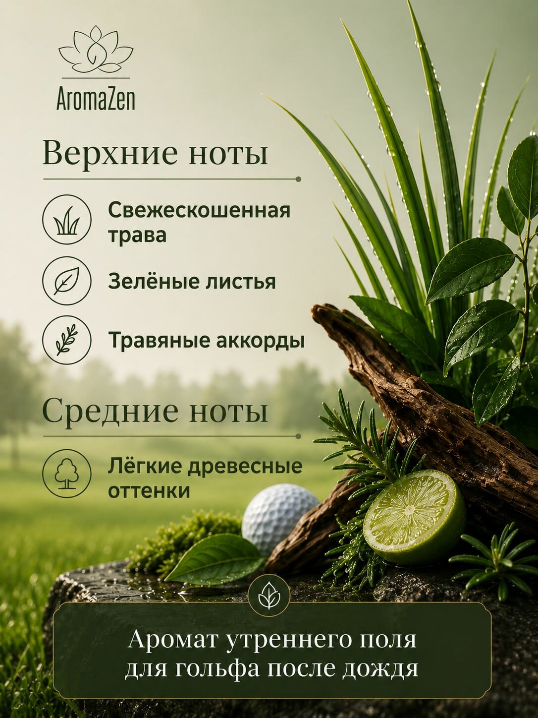 AromaZen Аромадиффузор Golf Club Гольф Клуб/ Диффузор для дома с палочками