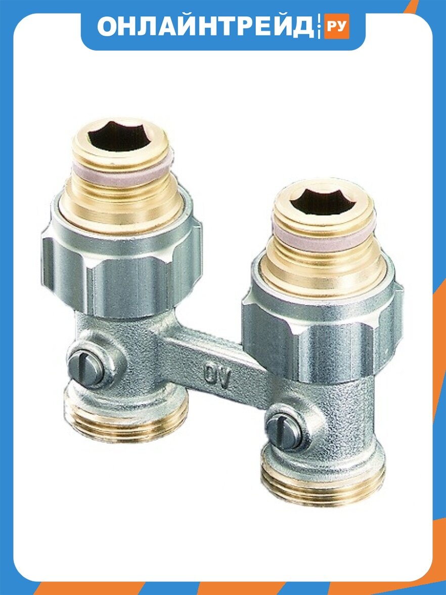 Узел подключения Oventrop Multiflex F ZB прямой H-образный 3/4" x 1/2" Н ЕК-Н (1015883)