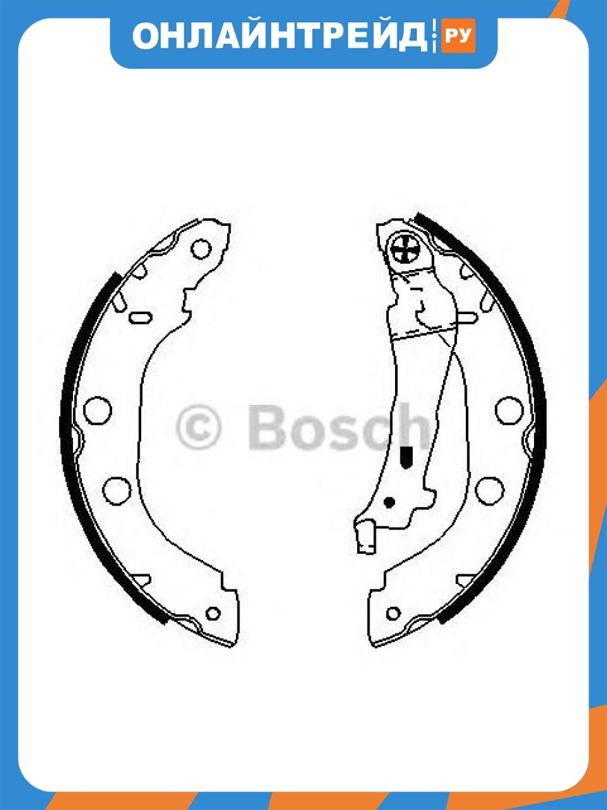 Колодки тормозные Bosch 0986487699, 4 шт