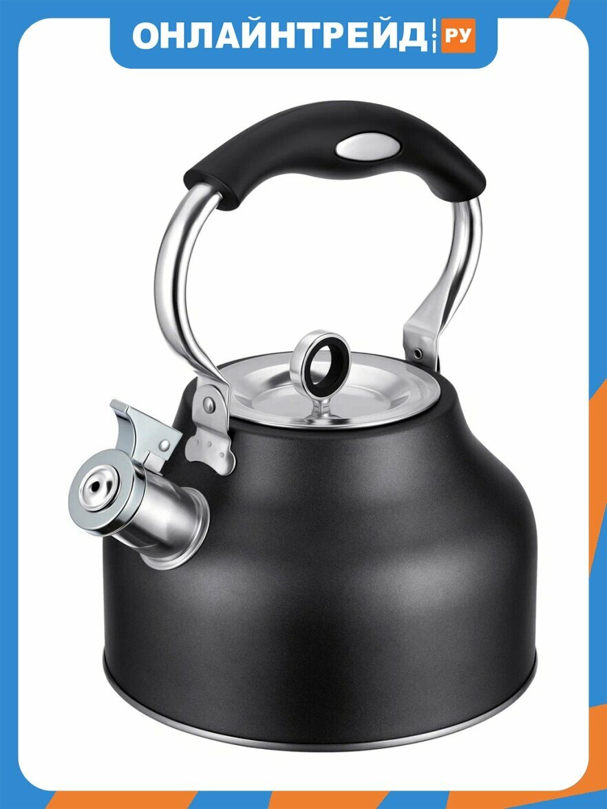 Чайник Regent Inox со свистком Linea TEA 2,5л 93-TEA-49